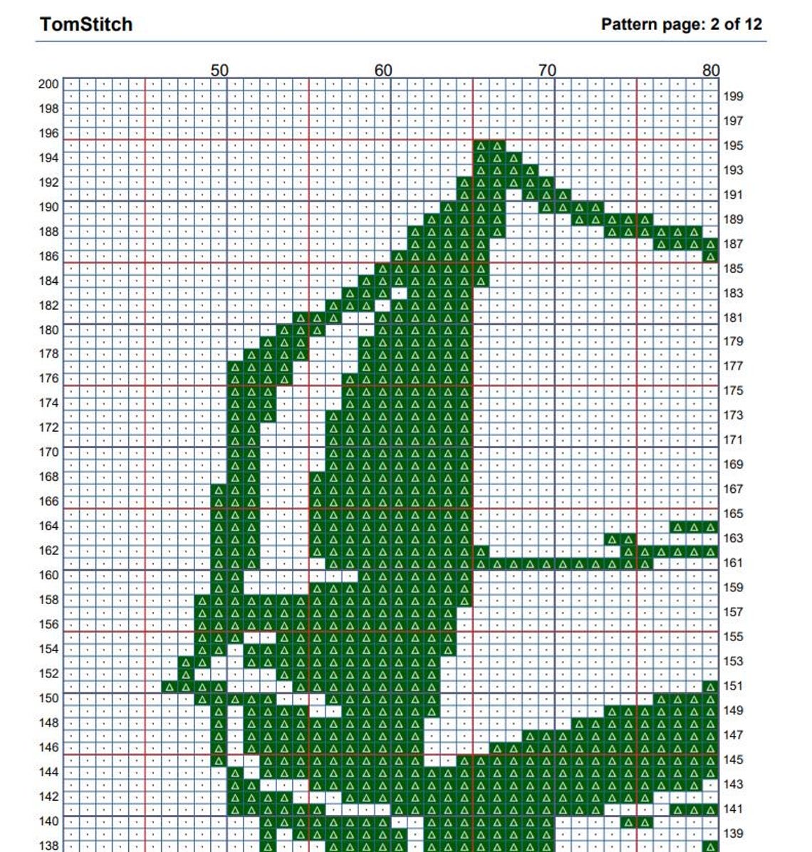 CROCHET! Knight Crochet Afghan Pattern Graph - Etsy
