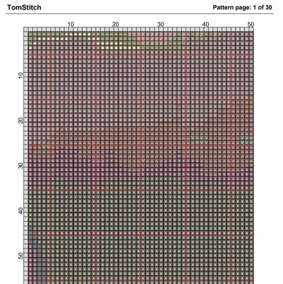 Crusader Cross Stitch Pattern in Pdf DMC - Etsy