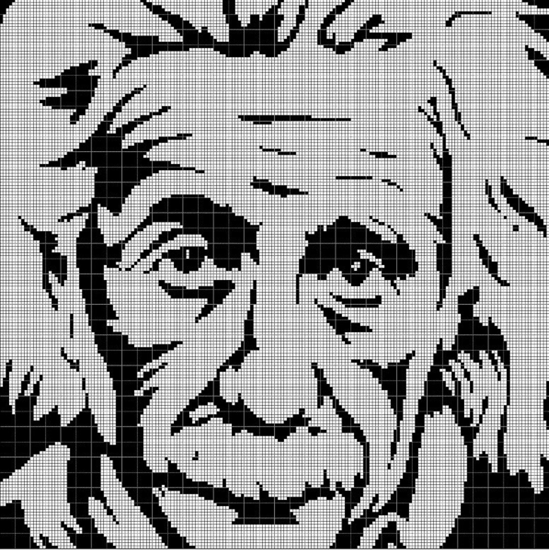 Einstein Silhouette Cross Stitch Pattern in Pdf - Etsy