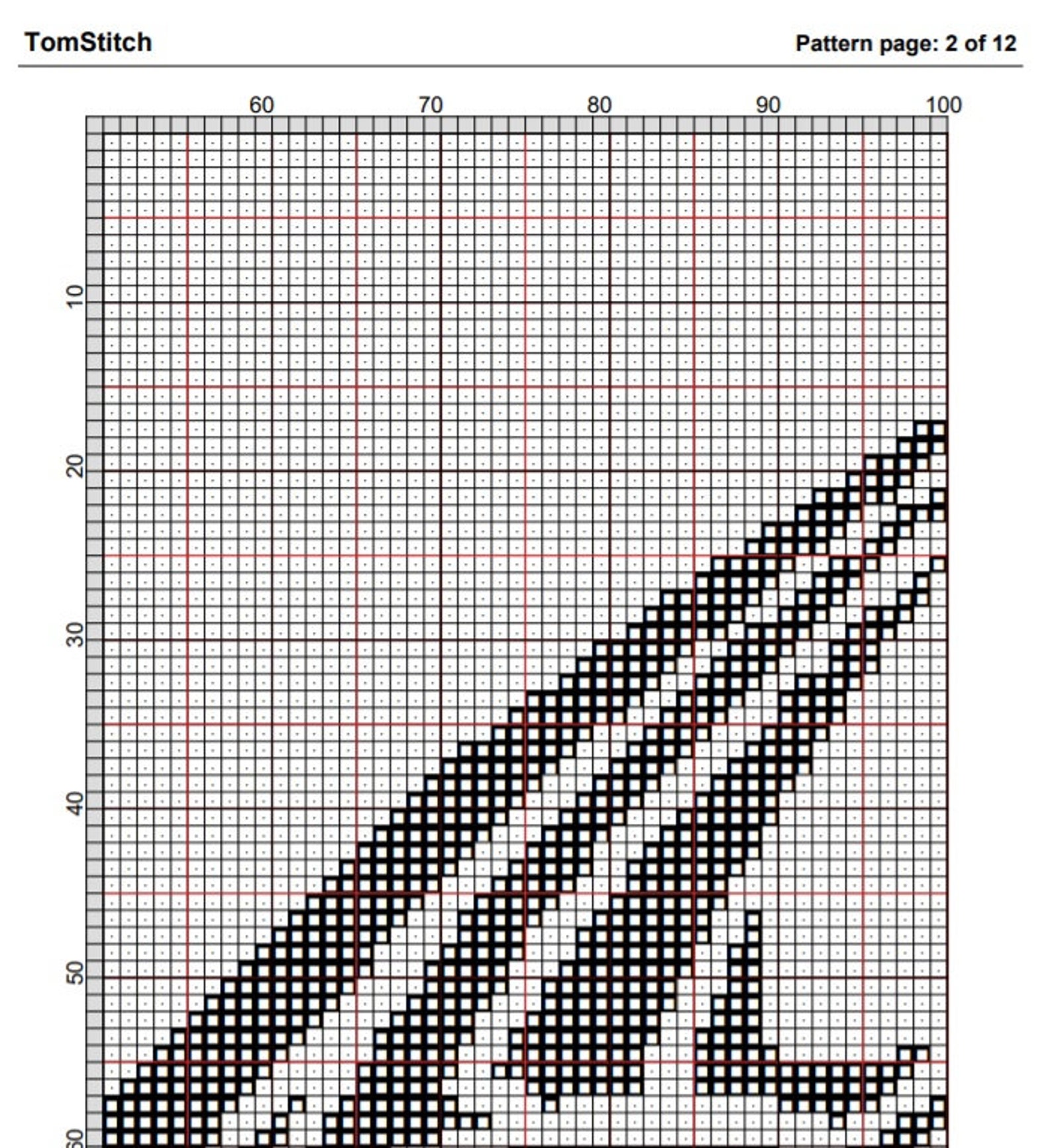 Tribal Bird Silhouette Cross Stitch Pattern in Pdf - Etsy