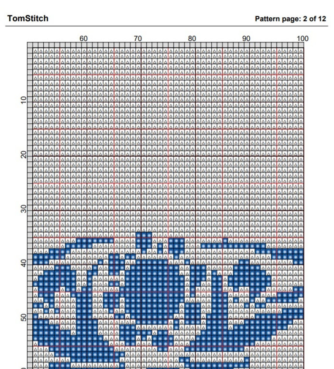 Tribal Hammerhead Silhouette Cross Stitch Pattern in Pdf - Etsy