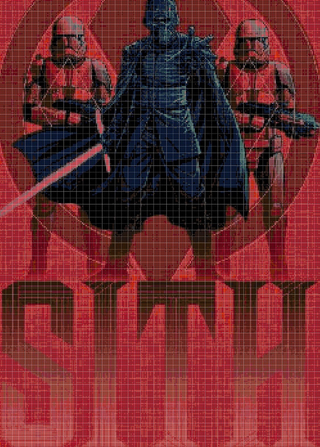 SITH Cross Stitch Pattern in Pdf DMC - Etsy