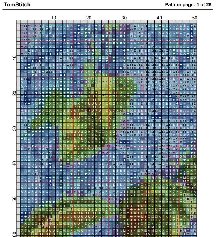 Cat Cross Stitch Pattern in Pdf DMC - Etsy