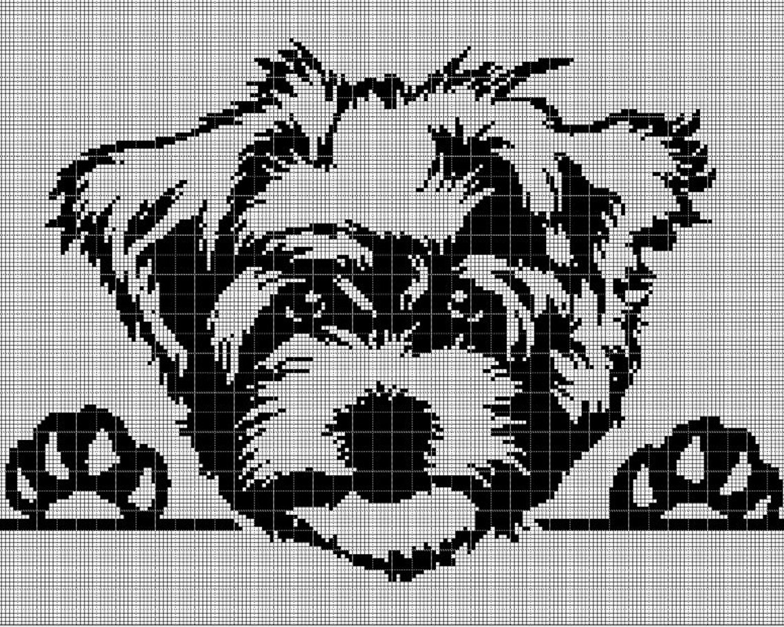 Maltese Dog Silhouette Cross Stitch Pattern in Pdf - Etsy