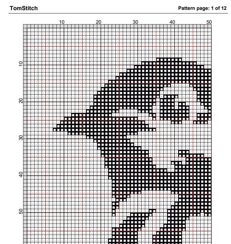 Bird on Branch Silhouette Cross Stitch Pattern in Pdf - Etsy