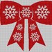 Christmas Bow Silhouette Cross Stitch Pattern in Pdf - Etsy