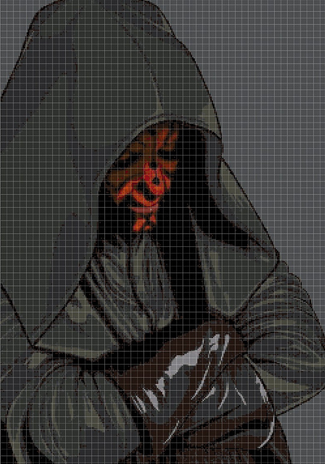 Darth Maul Portrait Cross Stitch Pattern in Pdf DMC - Etsy