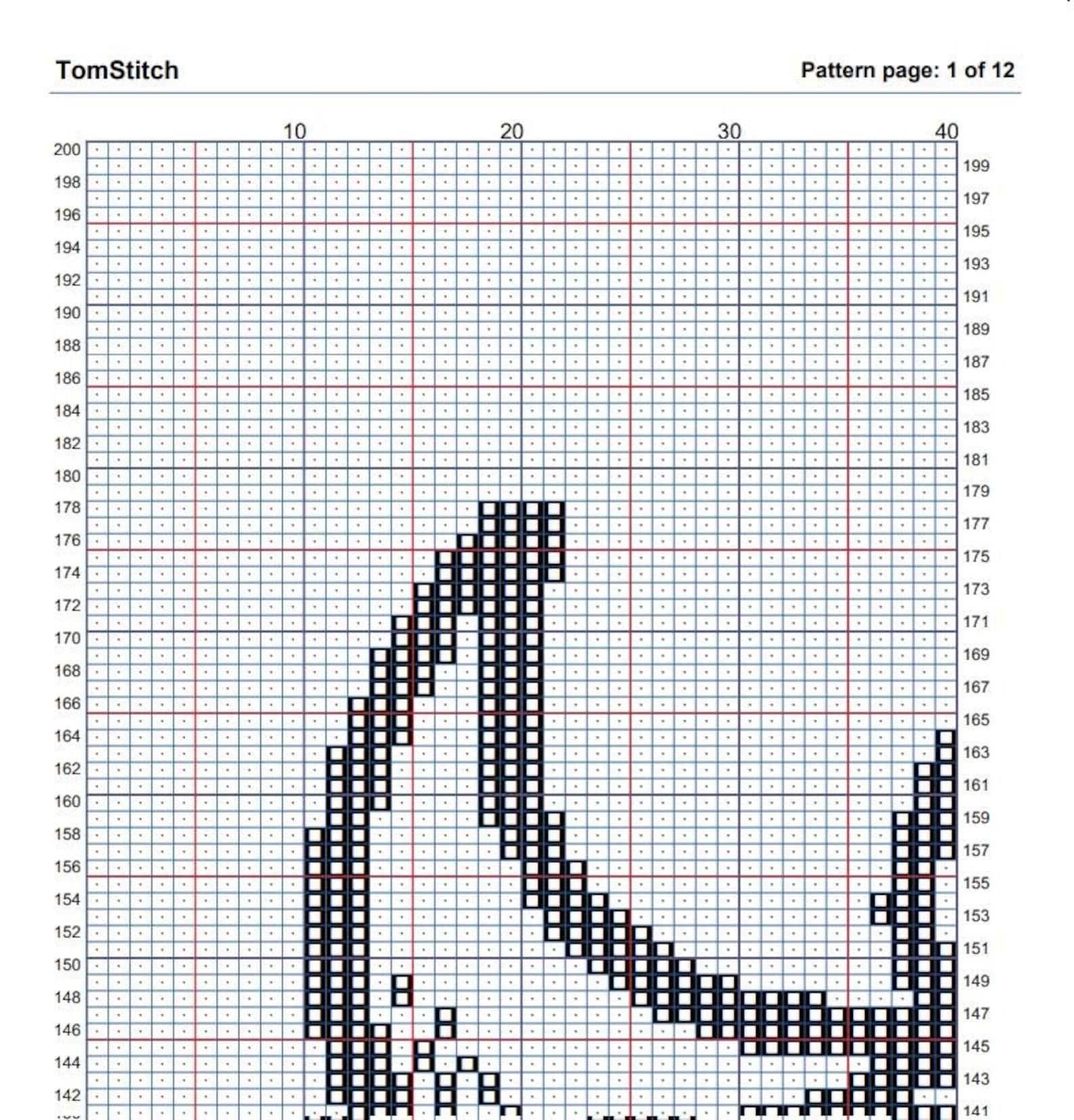 CROCHET! Baby Highland Cow Crochet Afghan Pattern Graph - Etsy