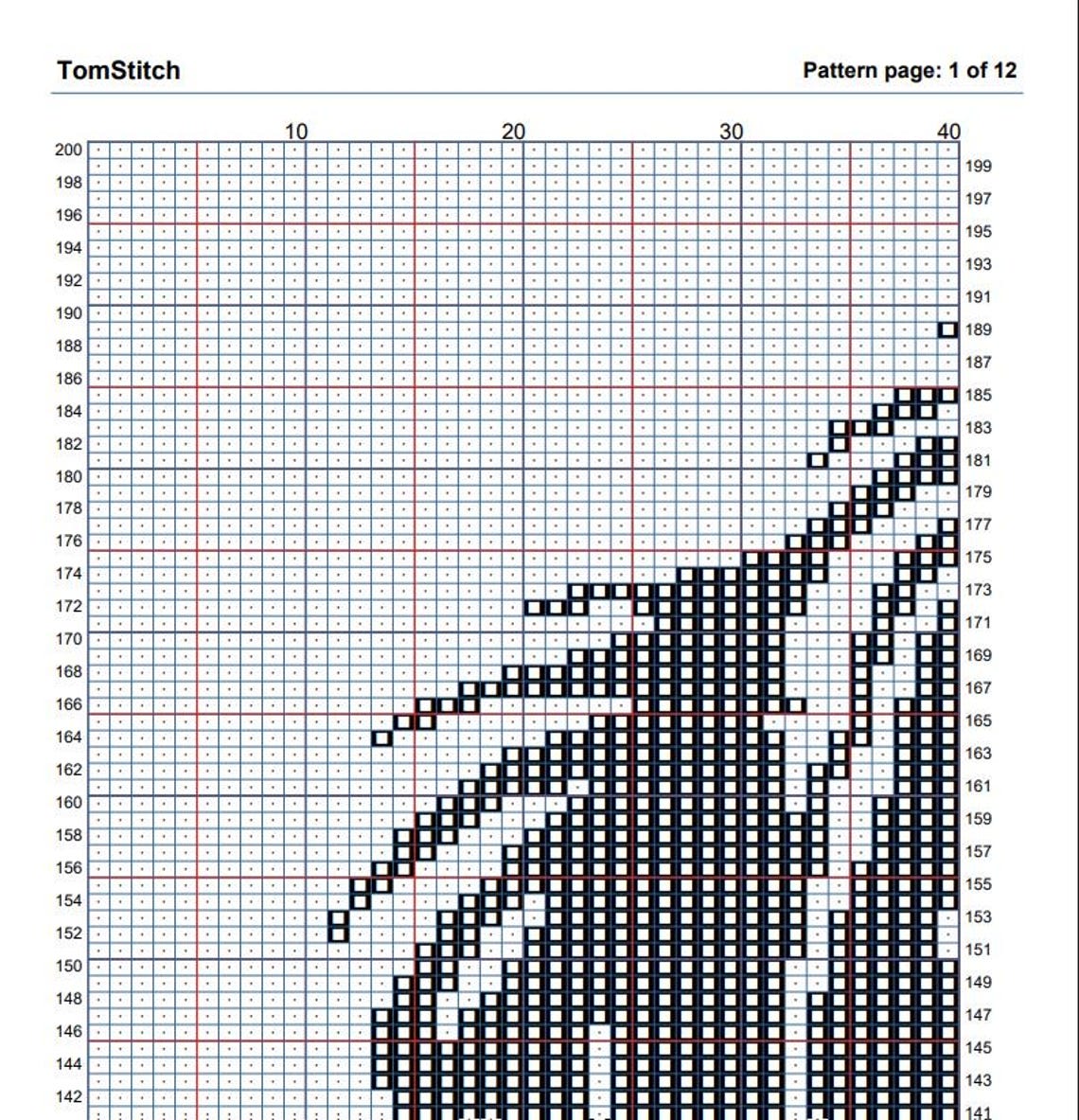 CROCHET! Shih Tzu Crochet Afghan Pattern Graph - Etsy