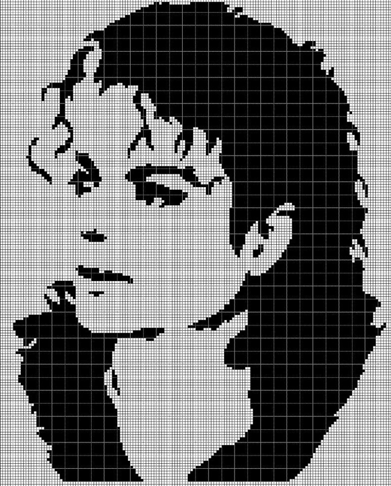 Michael Jackson Silhouette Cross Stitch Pattern in Pdf - Etsy