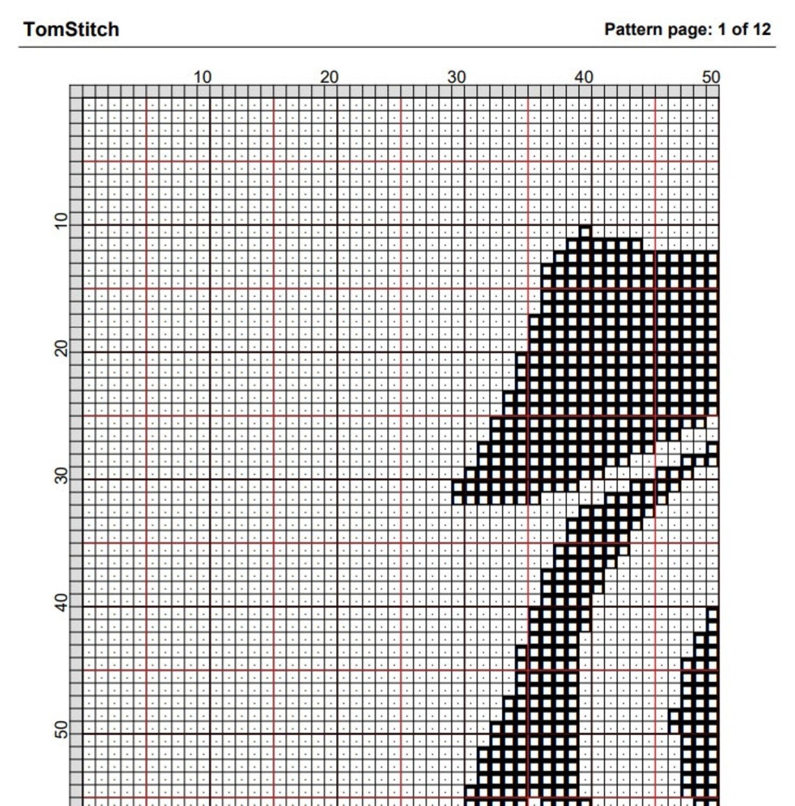 Funny Mops Silhouette Cross Stitch Pattern in Pdf - Etsy