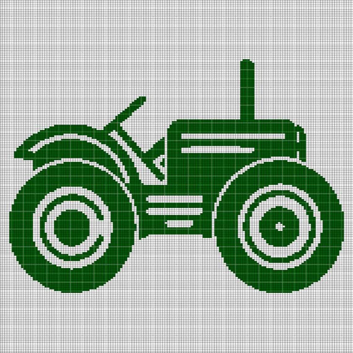 CROCHET! Tractor Crochet Afghan Pattern Graph - Etsy