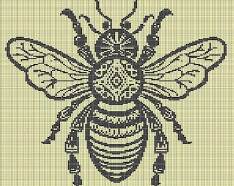 Bee 7 Crochet Afghan Pattern Graph - Etsy