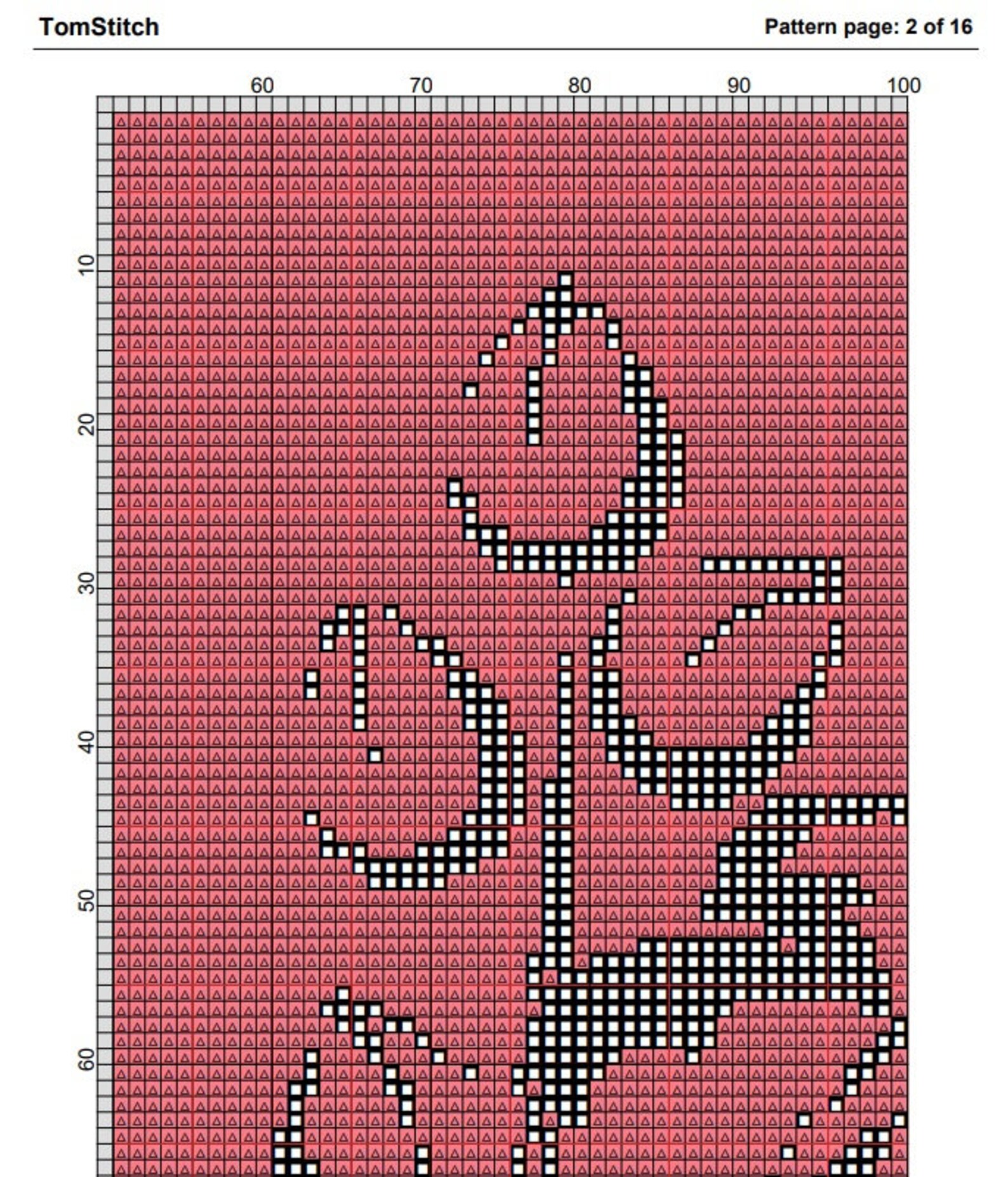 Mallow Silhouette Cross Stitch Pattern in Pdf - Etsy