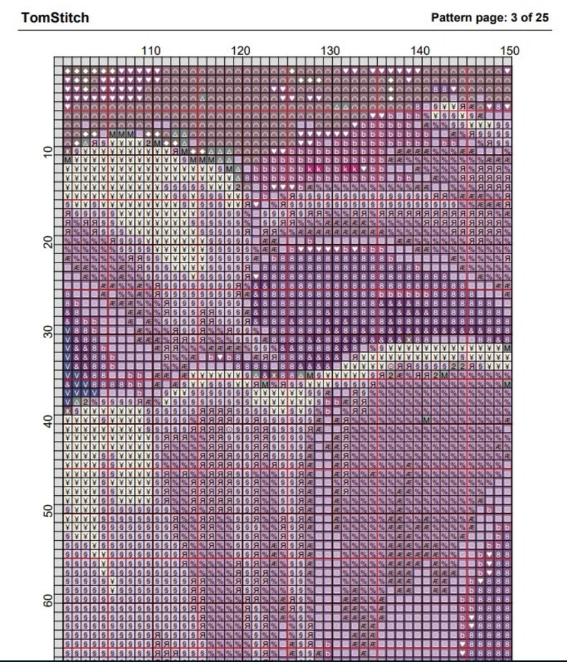 Tulips 2 Cross Stitch Pattern in Pdf DMC - Etsy