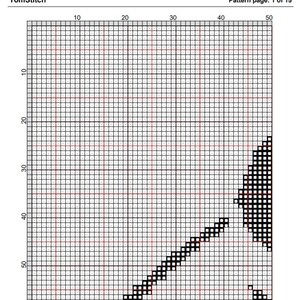Catfish Hunter Silhouette Cross Stitch Pattern in Pdf - Etsy