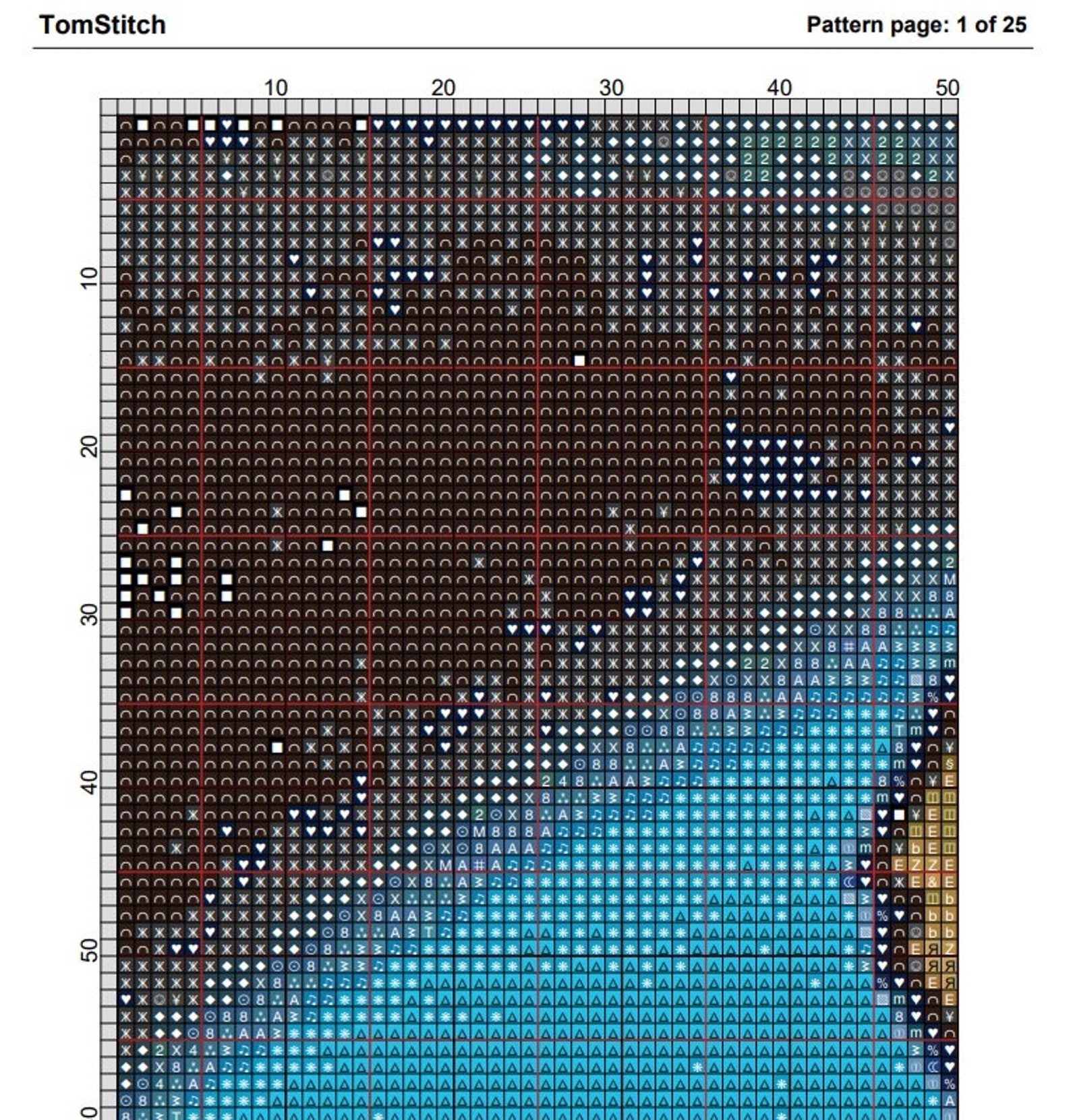 Shinobi 2 Cross Stitch Pattern in Pdf DMC - Etsy