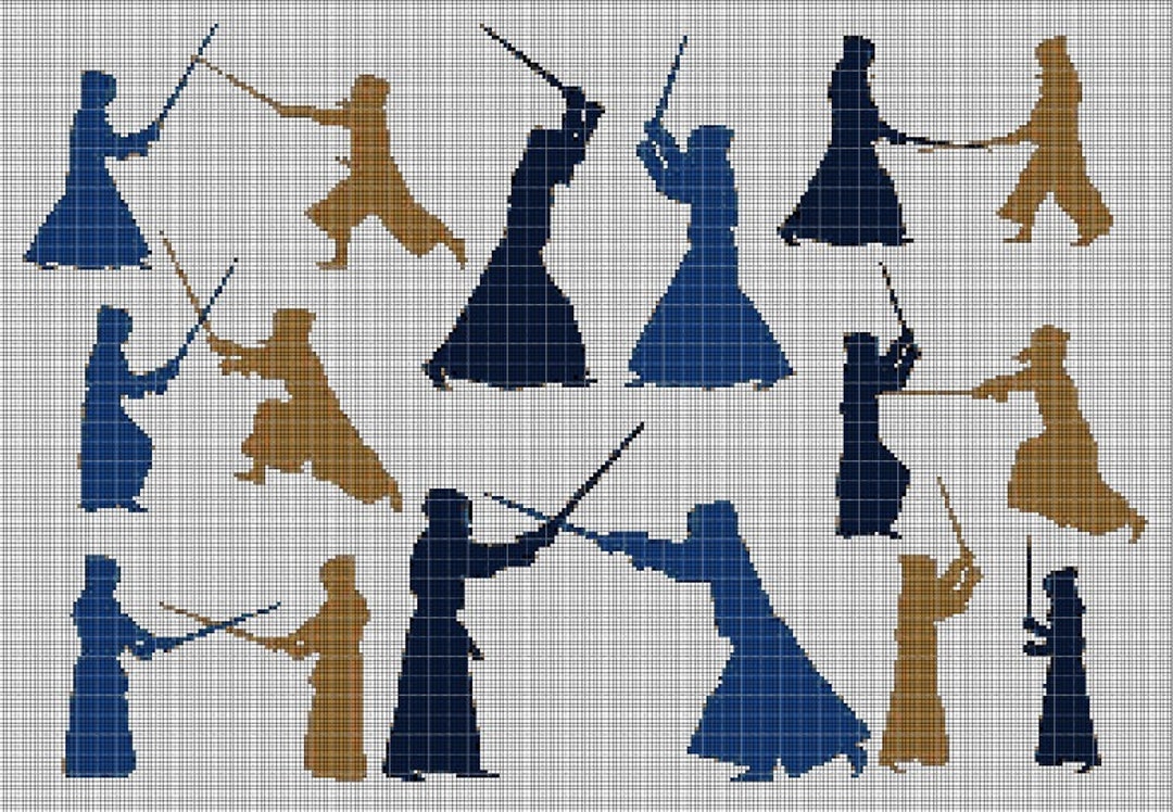 Japanese Kendo Cross Stitch Pattern in Pdf DMC - Etsy