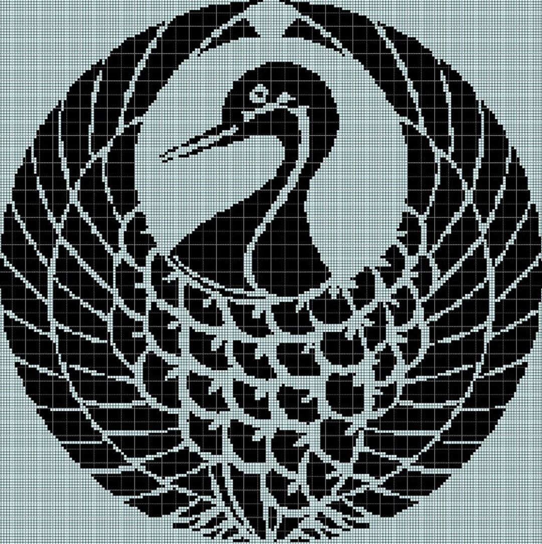 Crane Silhouette Cross Stitch Pattern in Pdf - Etsy