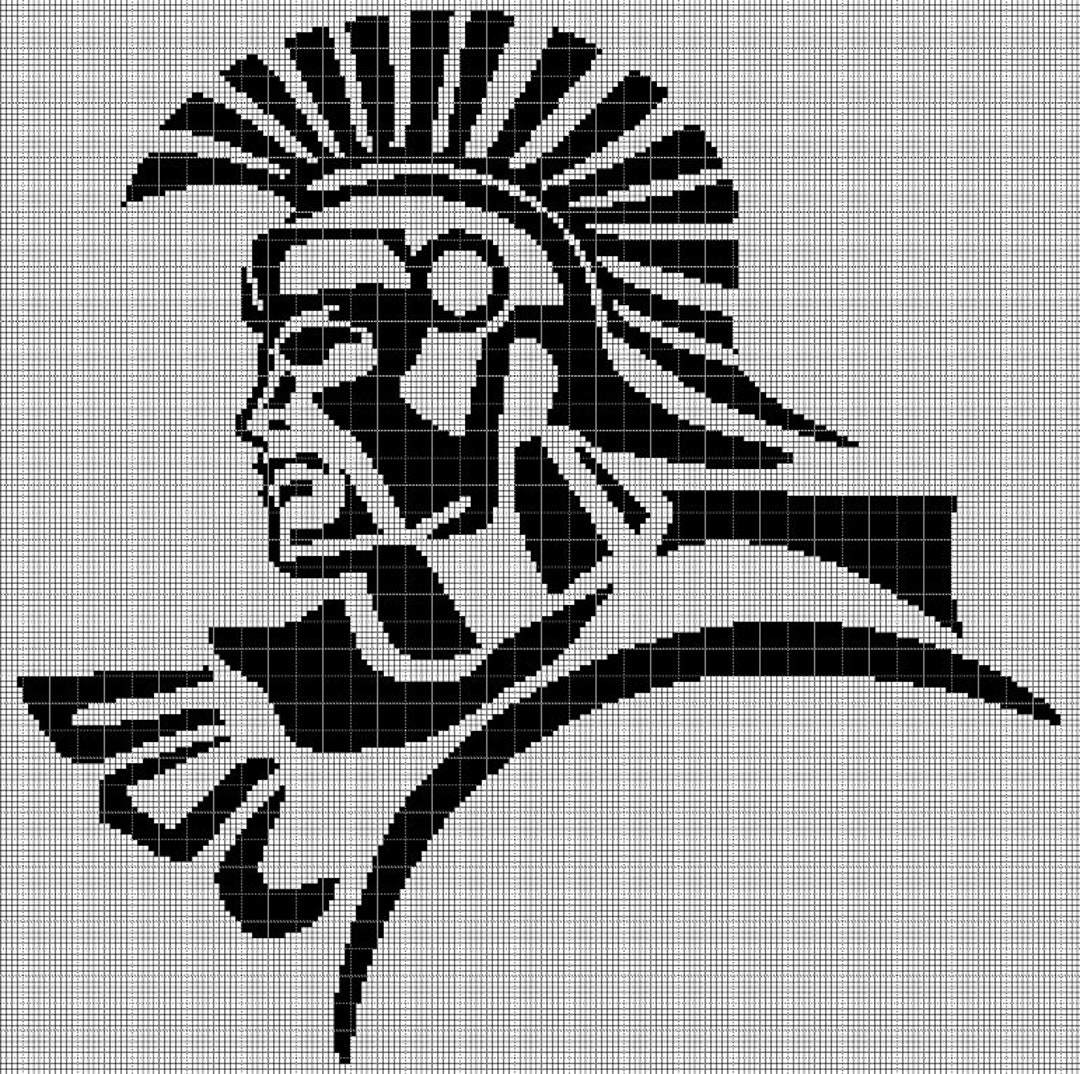 Spartan Warrior Silhouette Cross Stitch Pattern in Pdf - Etsy