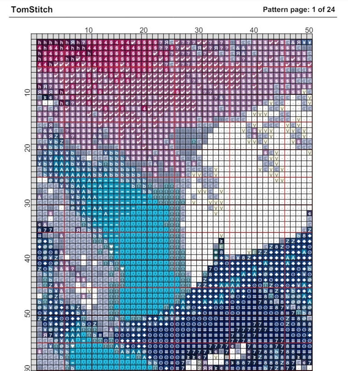 Yautja-samurai Cross Stitch Pattern in Pdf DMC - Etsy