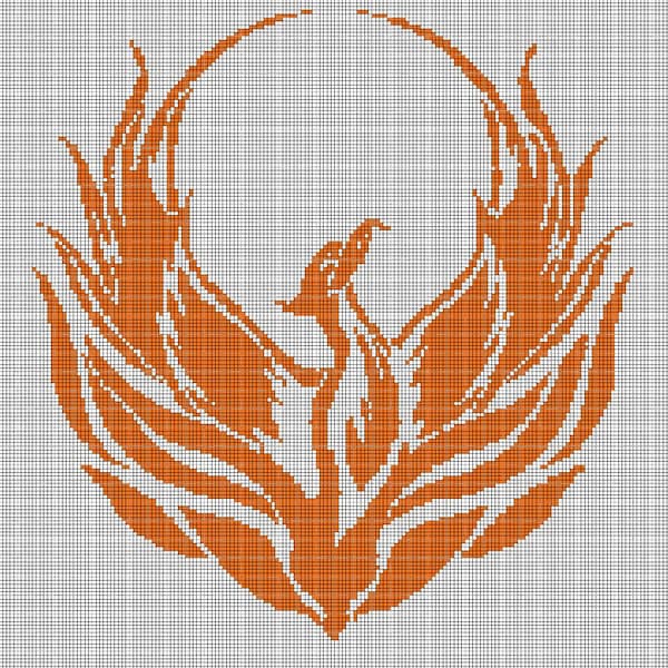 Phoenix Cross Stitch - Etsy