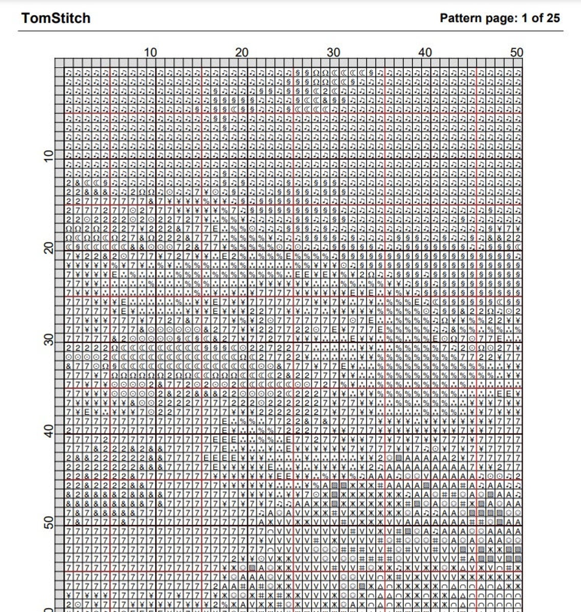 Castle on the Rock Cross Stitch Pattern in Pdf DMC - Etsy