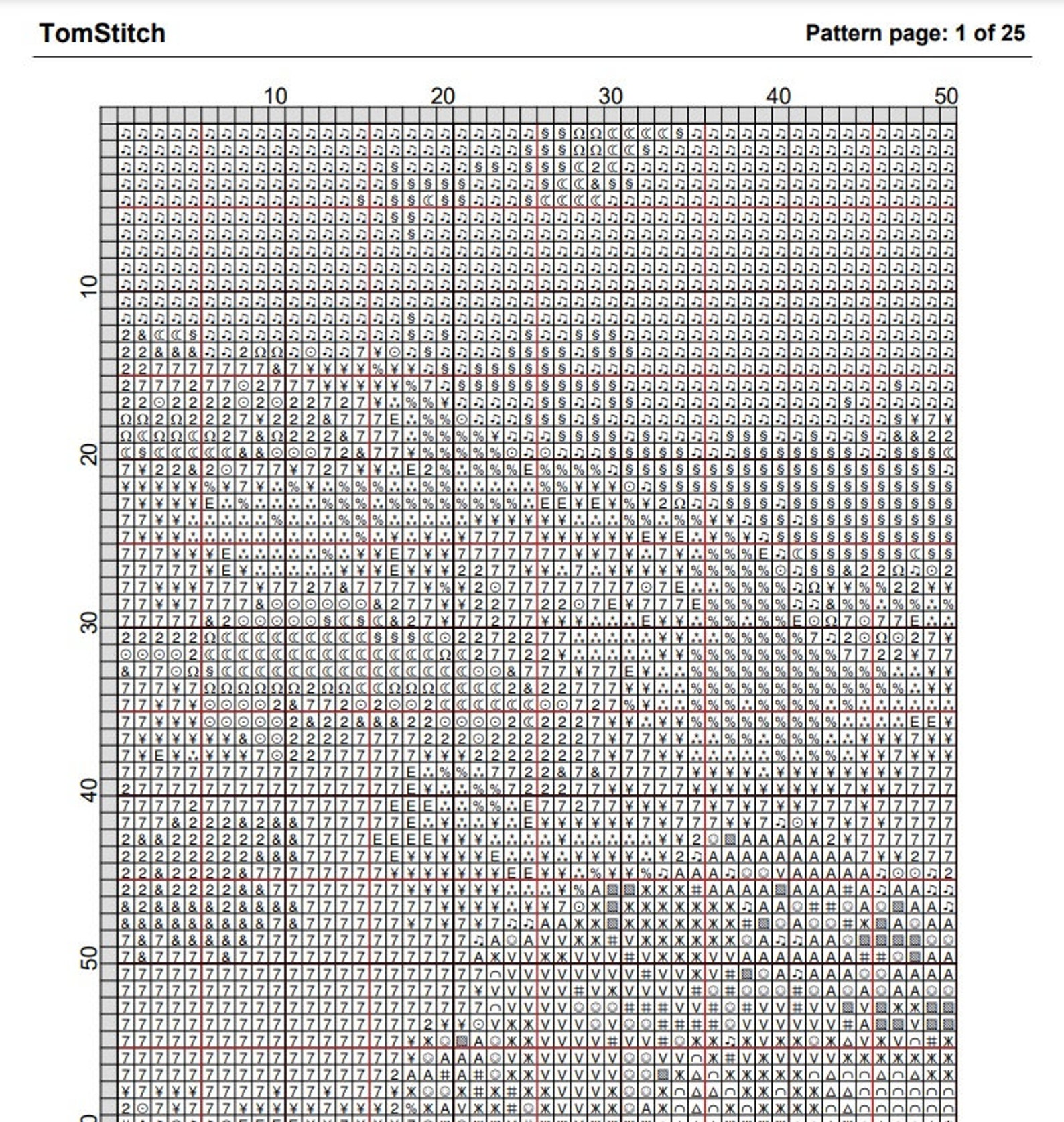 Castle on the Rock Cross Stitch Pattern in Pdf DMC - Etsy