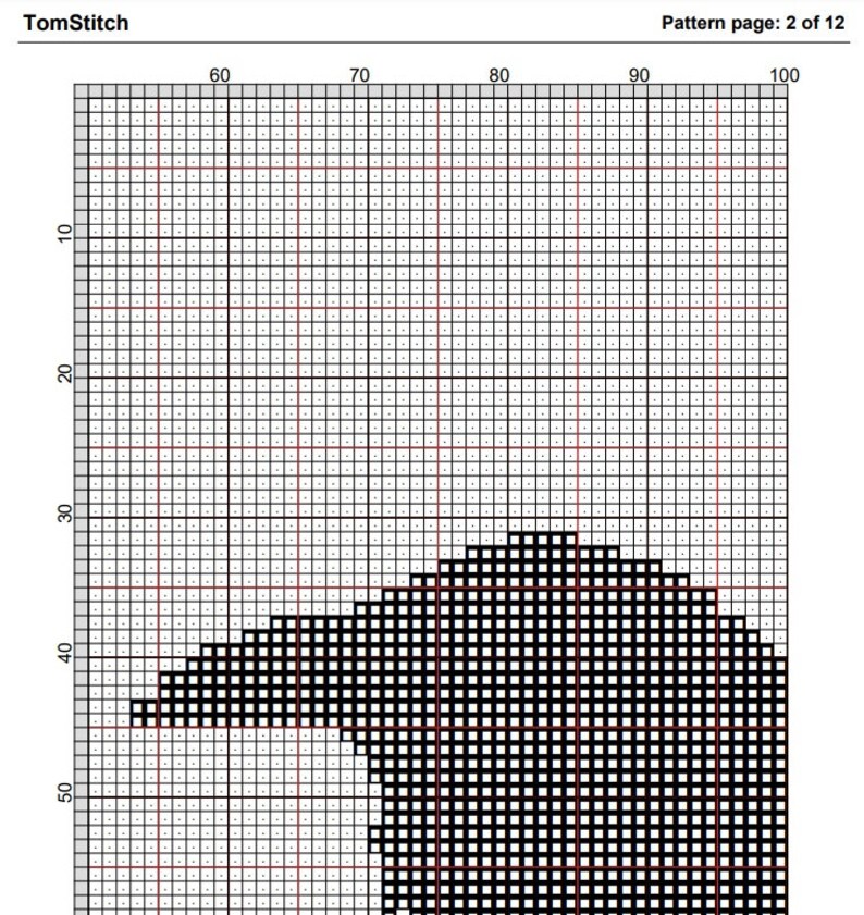 Raven 4 Silhouette Cross Stitch Pattern in Pdf - Etsy