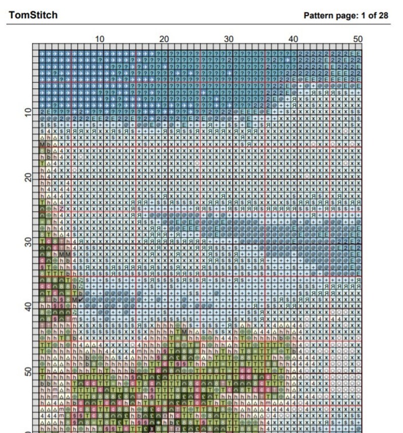 Train Cross Stitch Pattern in Pdf DMC - Etsy