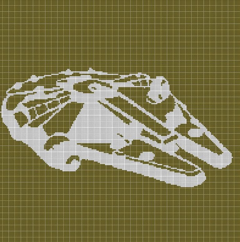 Millenium Falcon Silhouette Cross Stitch Pattern in Pdf - Etsy
