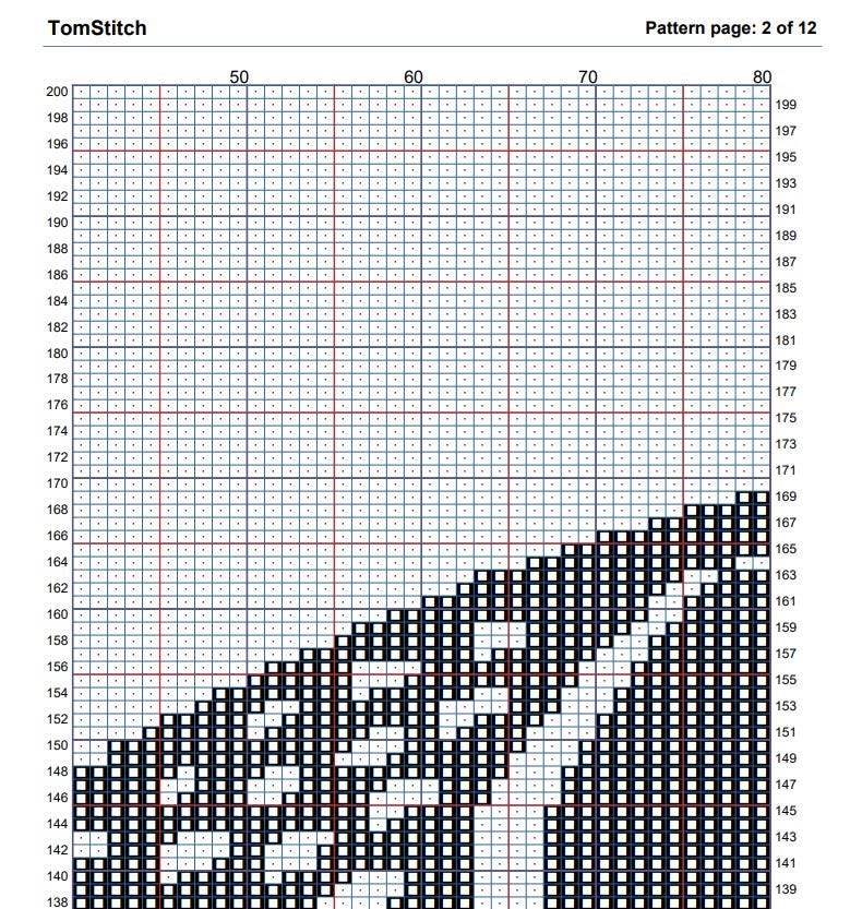 CROCHET! Fish Crochet Afghan Pattern Graph - Etsy