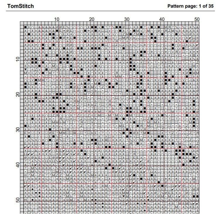 Field With Flowers Cross Stitch Pattern in Pdf DMC - Etsy