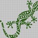 Lizard Silhouette Cross Stitch Pattern in Pdf - Etsy