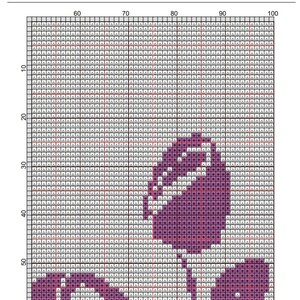 Anemone Flowers Silhouette Cross Stitch Pattern in Pdf - Etsy