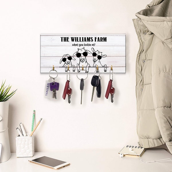 Wooden Key Holder - Etsy