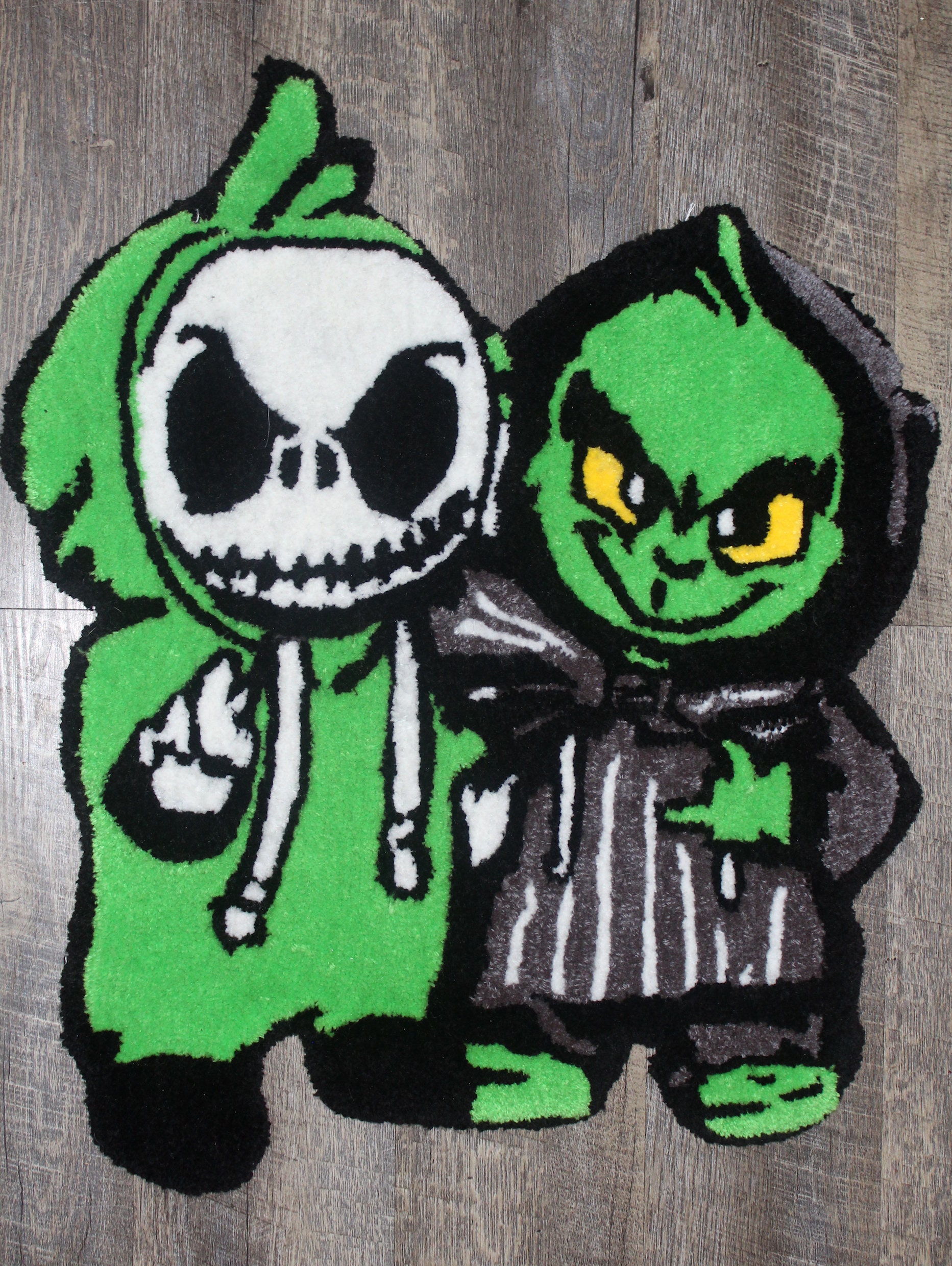 Grinch and Jack | Fan Art | Tufted Rug | Custom Rug | Handmade Rug - Etsy