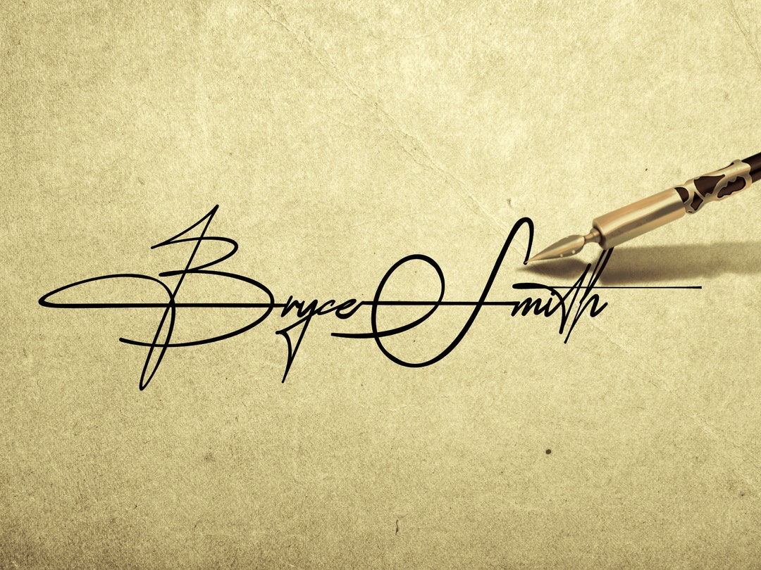 Custom Business Signature, Custom Designed Signature Design, Custom ...