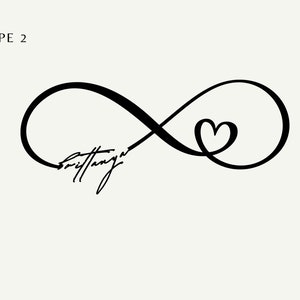 Personalized Infinity Name Tattoo Design, Custom İnfinity Tattoo ...