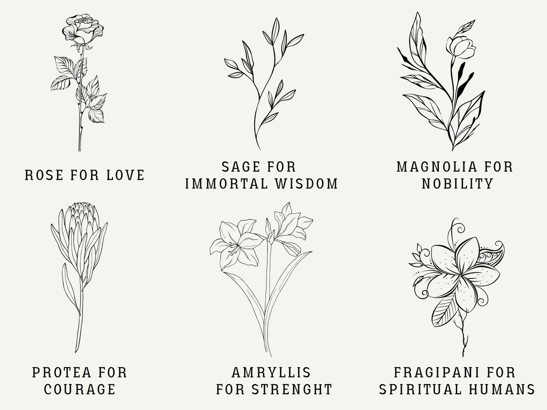 Personalized Floral Name Tattoo Design, Custom Name Tattoo, Flower ...