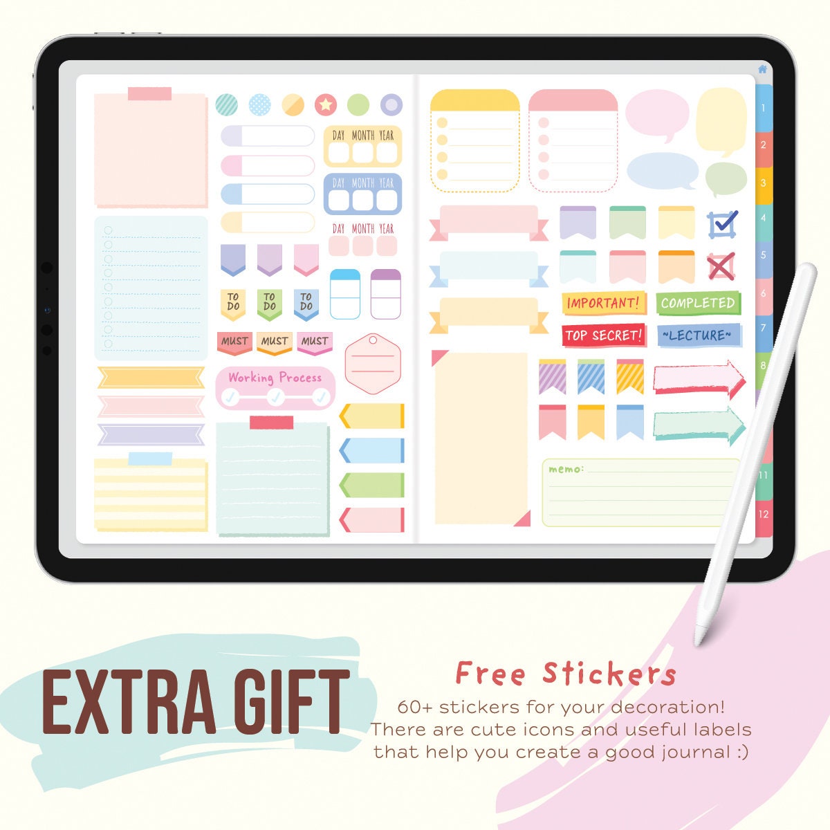 Digital BUJO for Goodnotes | Dot Grid Bullet Journal With Templates ...