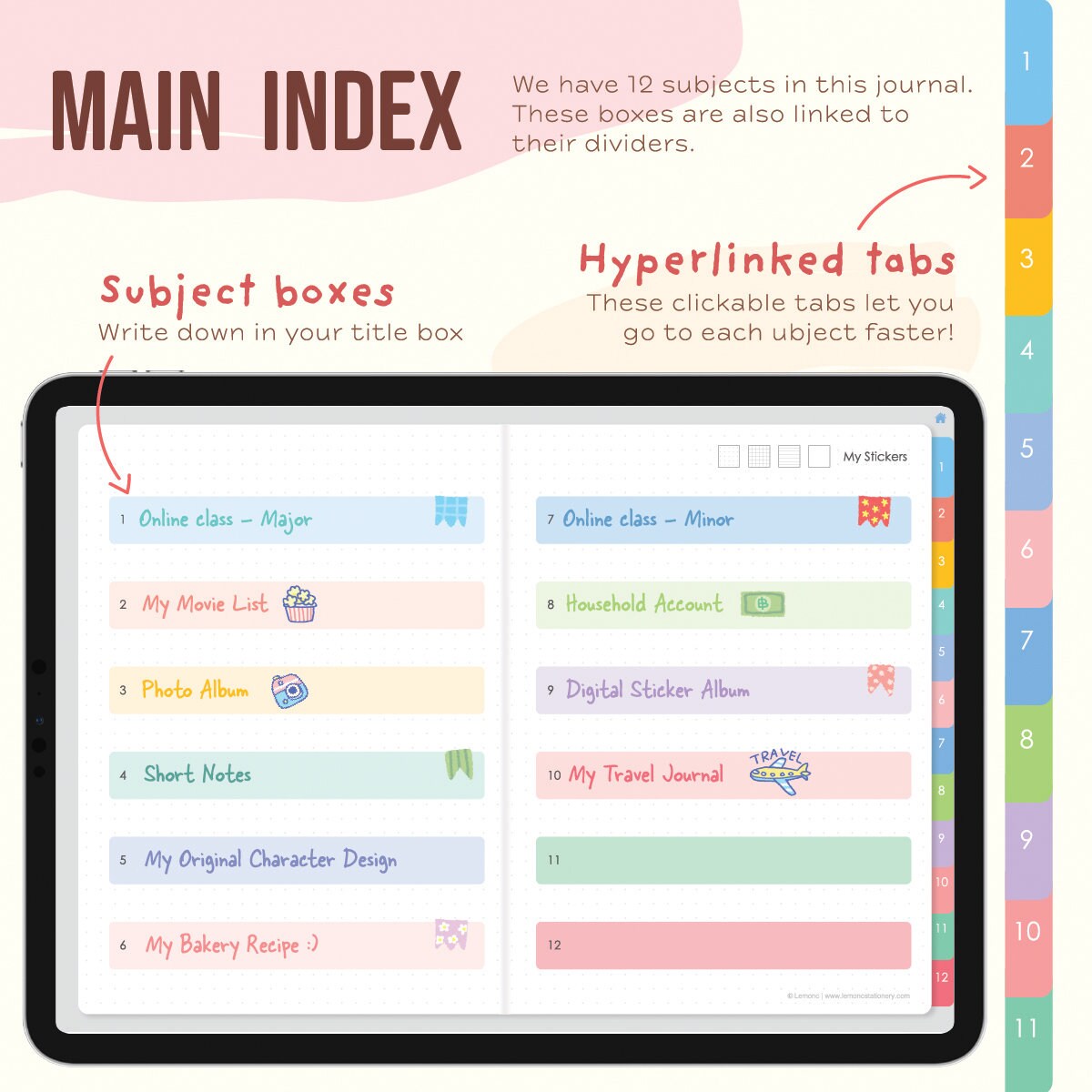 Digital BUJO for Goodnotes | Dot Grid Bullet Journal With Templates ...
