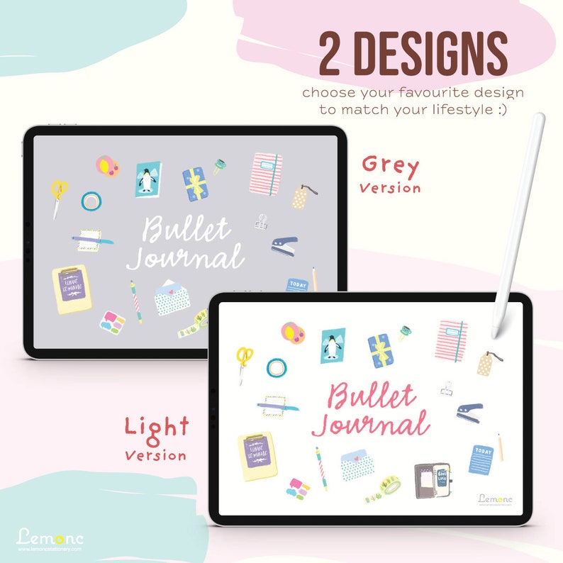 Digital BUJO for Goodnotes | Dot Grid Bullet Journal With Templates ...