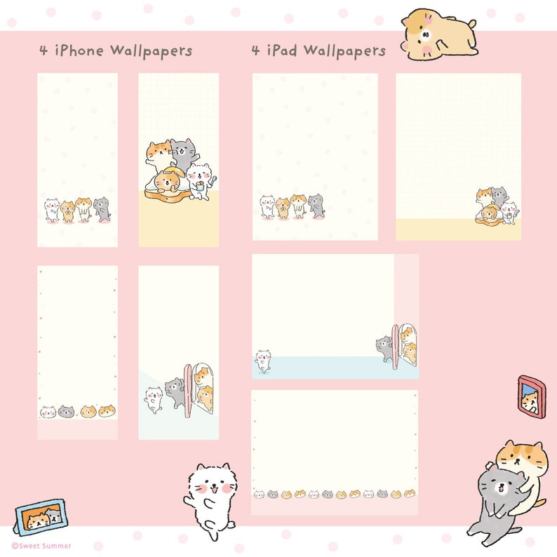 Cat Company App Icon & Widget, Hand Drawn Icons, Ios and Android Set ...