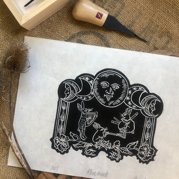 Lino Block Print - Etsy