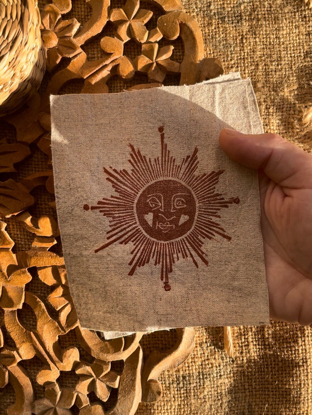 Beltane Original Lino Block Print Celtic Folk Calendar Medieval Folk ...