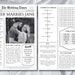 Wedding Newspaper Post Fun Wedding Program Idea Edit on - Etsy
