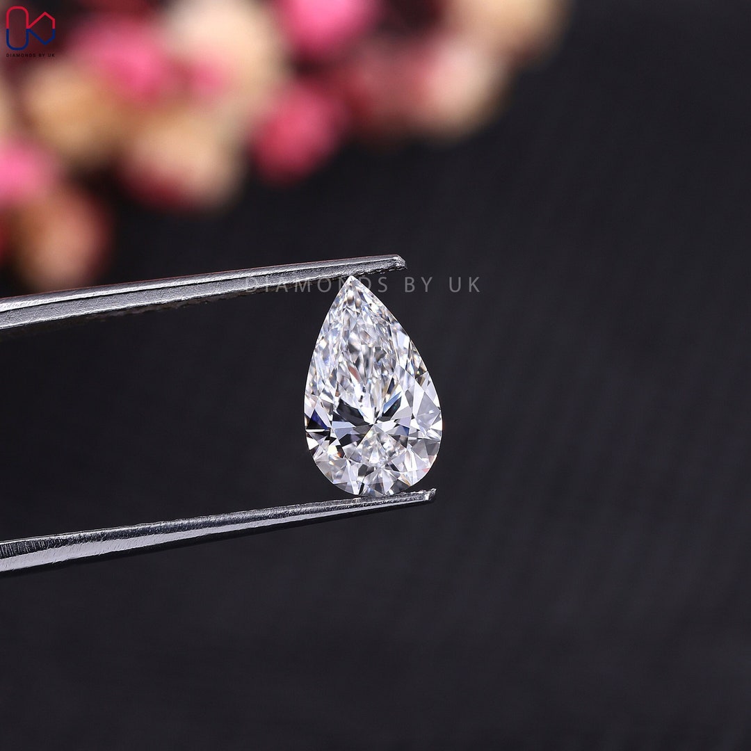 Real Laboratory Grown Diamond Pear Cut Lab Diamond IGI Certified ...