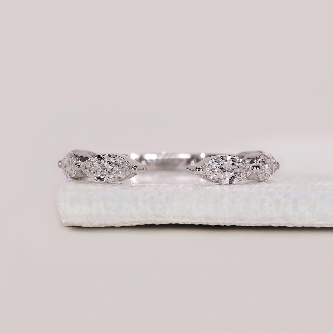 Custom Open Wedding Ring for Engagement Ring All Lab Grown Diamond Ring ...