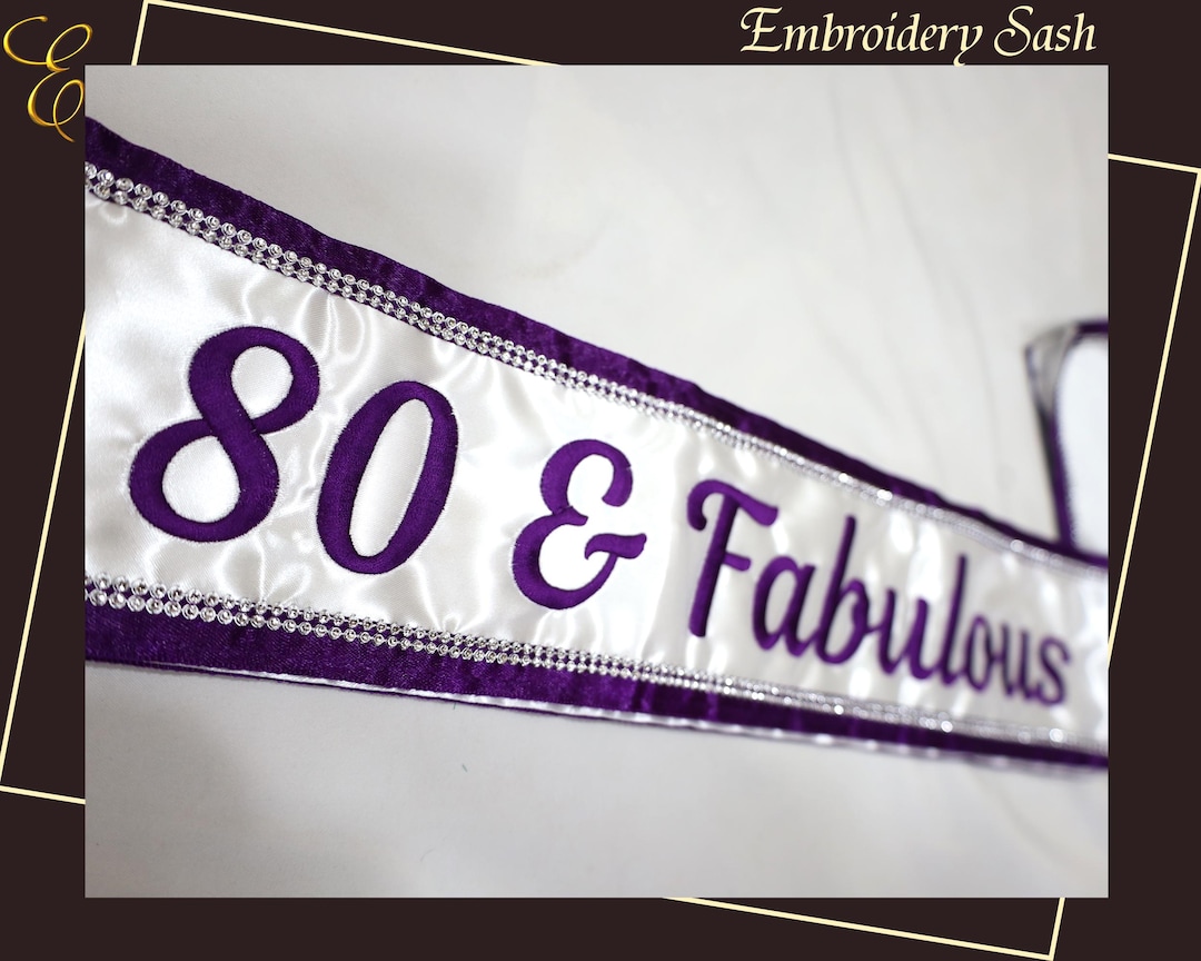 Customize Embroidery Lace Sash Custom Lace Sash Lace Sash Personalized ...
